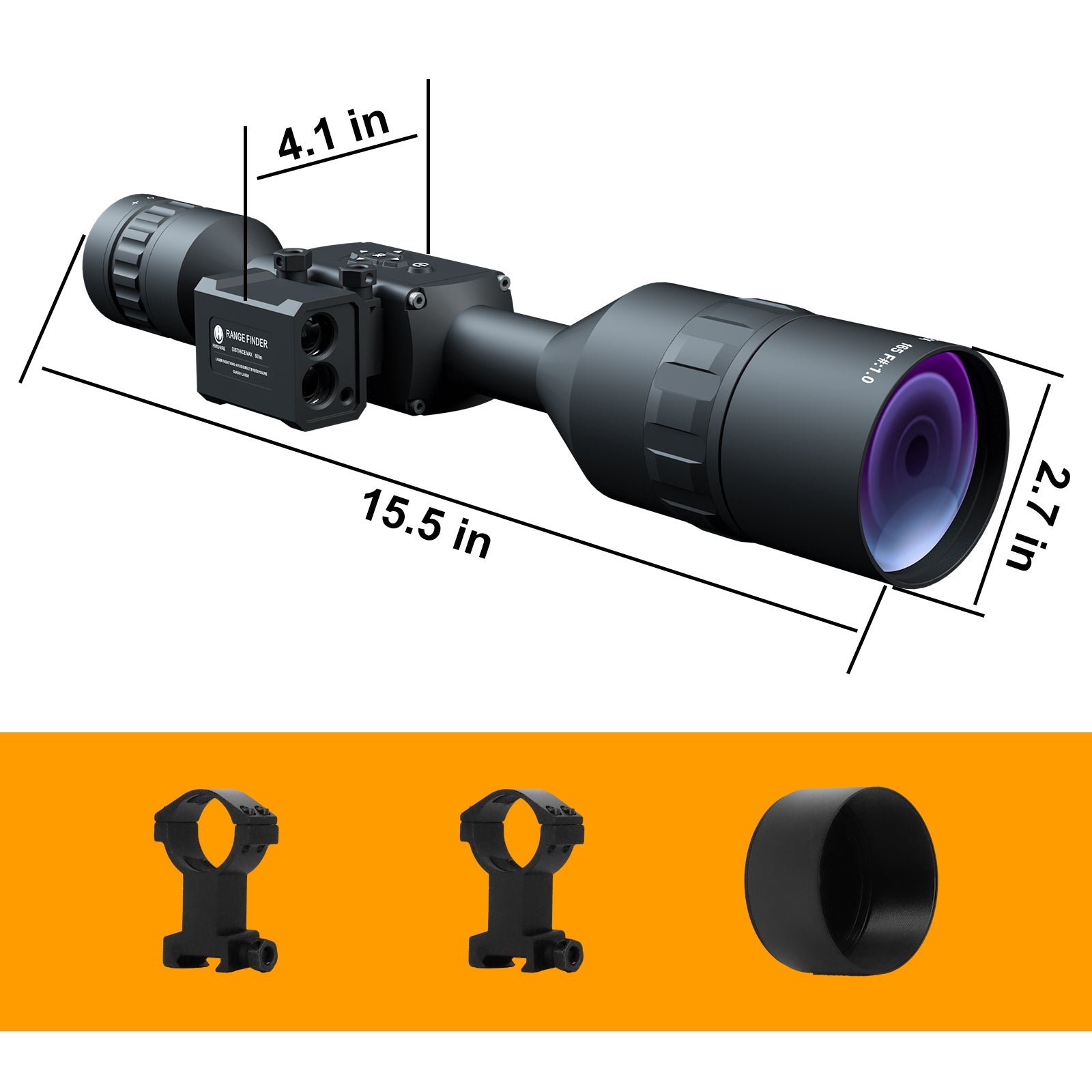 TWILITE Rifles Scope 6-12X HD 2K Digital Night Vision Scope for Huntin ...